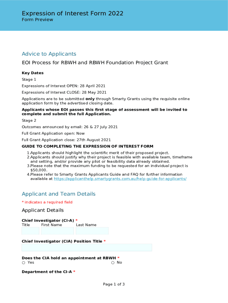 Fillable Online Expression of Interest form for transferred people located in ... Fax Email ...