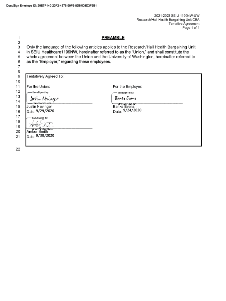 Fillable Online SEIU 1199NW Research/Hall Health Bargaining Unit Fax ...