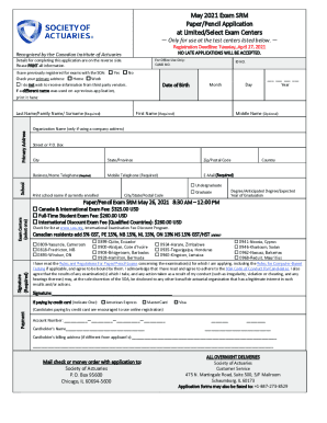 Fillable Online Statistics for Risk Modeling (SRM) Exam Fax Email Print ...