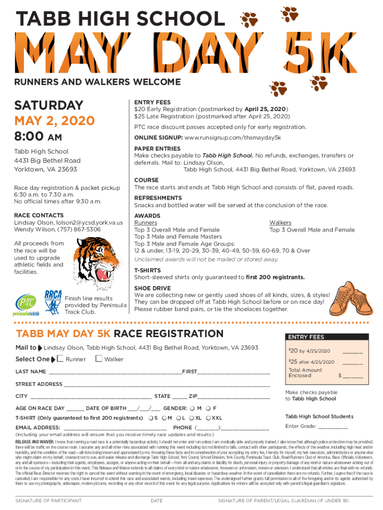 Fillable Online Tabb High School / Tabb High School Calendar Fax Email ...