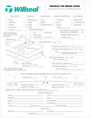 Fillable Online 5-STEP BRIDGE CHECKLIST Fax Email Print - pdfFiller