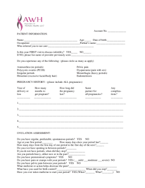 Fillable Online PATIENT FACE-SHEET FIRST NAME Fax Email Print - pdfFiller