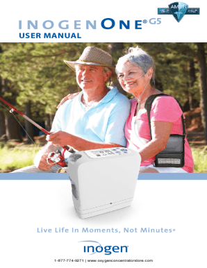 Fillable Online Inogen G5 Manual Form - Fill Out and Sign Printable PDF ...