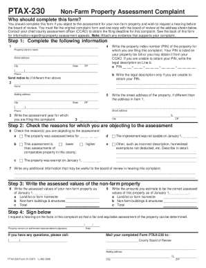 Fillable Online Illinois Ptax 230 Form - Fill Online, Printable ...