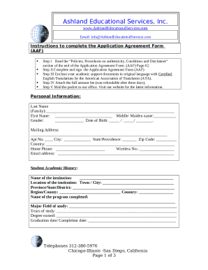 Application Agreement Doc Template | pdfFiller