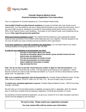 Fillable Online Patient Financial Assistance Policy and Application ...