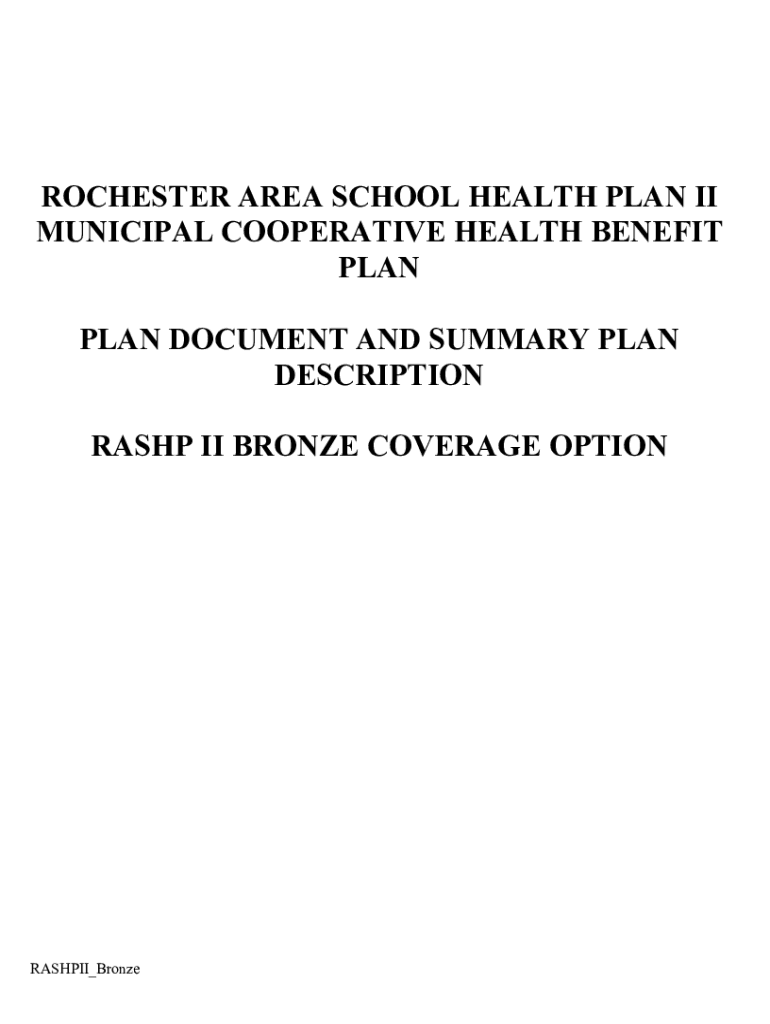 Fillable Online Page 1 of 5 Summary of Benefits and Coverage: What this ...