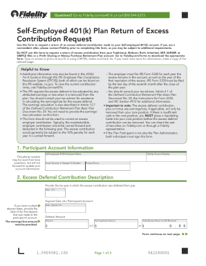 Fillable Online Contribution Remittance FormSelf-Employed 401(k) Fax ...
