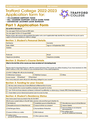 Fillable Online trafford ac Trafford College - Futureproof Your Career - Apply Now for 2023 Fax ...