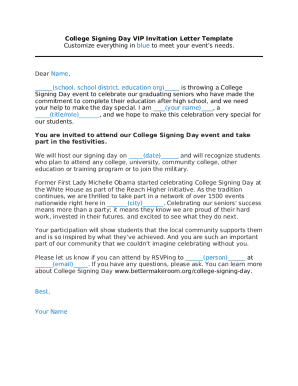 National Letter of Intent Signing Day Doc Template | pdfFiller