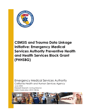 Fillable Online emsa ca Statewide Emergency Medical Services Data ...