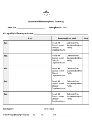 Fillable Online LR 9 DREAM PE Log Fax Email Print - pdfFiller