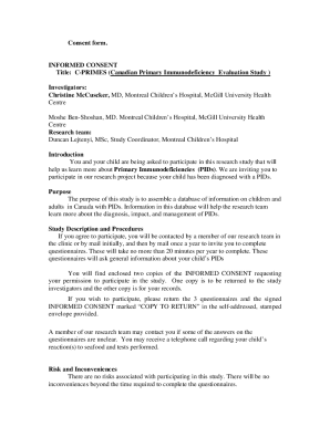 Fillable Online Consent form. INFORMED CONSENT Title: C-PRIMES ...