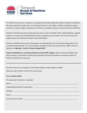 Fillable Online Parkes Special Activation Precinct Infrastructure and ...