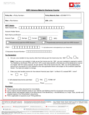 Fillable Online Policy Maturity Date: Fax Email Print - pdfFiller