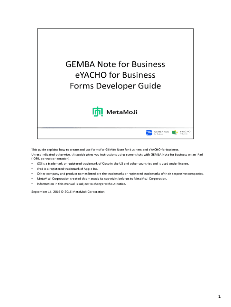 Fillable Online eYACHO Form Developer Guide Fax Email Print - pdfFiller