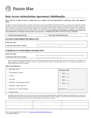 Data Access Authorization Agreement/. Data Access Authorization Doc ...