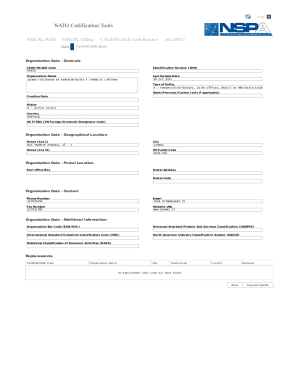 Fillable Online How to Obtain a NATO Commercial and Government Entity ...
