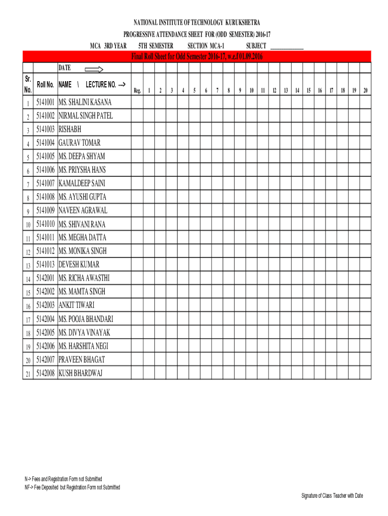 Fillable Online Free employee attendance sheet templates (Excel and PDF ...