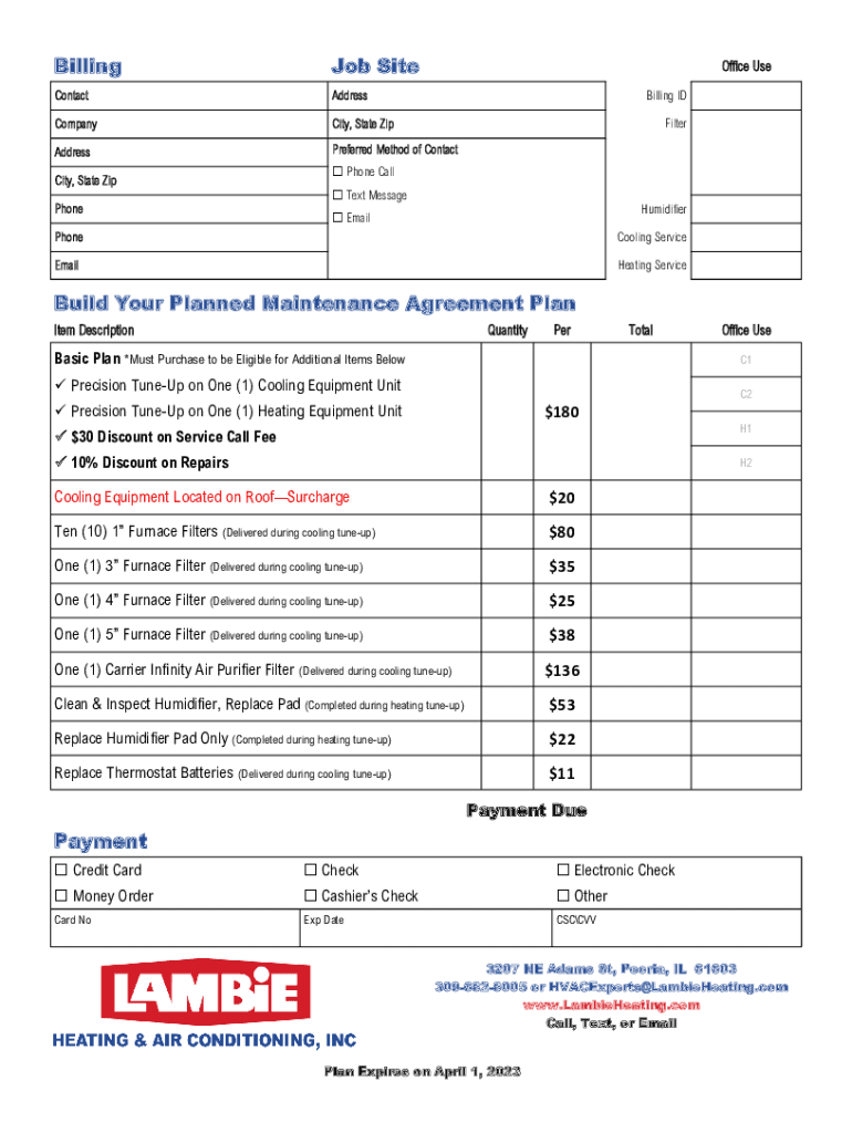 Mandatory Krcher Full Service Maintenance Agreement: Fill out & sign ...