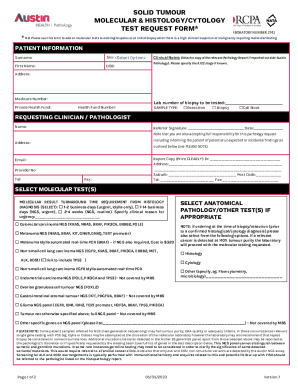 Fillable Online Molecular Diagnostic of Solid Tumor Using a Next ...