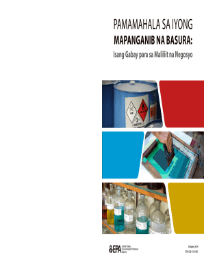 Fillable Online Ano ang Mapanganib na Basura sa Bahay at Paano Ko ito ...