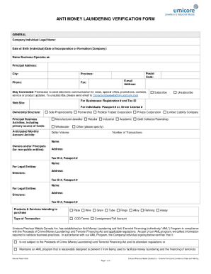 Fillable Online AML form for Business Application For Trusts Fax Email ...