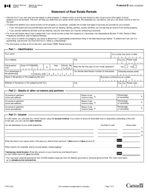 Fillable Online T776-21e - Statement of Real Estate Rentals - Fillable.pdf Fax Email Print ...