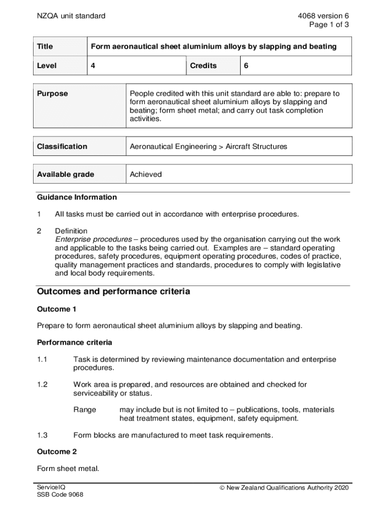 Fillable Online 4068 Form aeronautical sheet aluminium alloys by ...