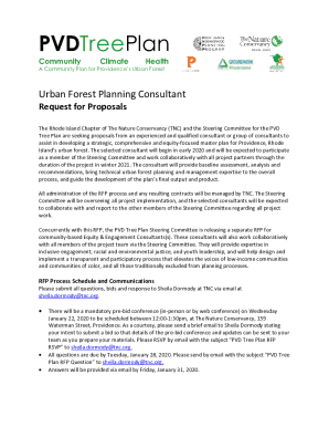 Fillable Online Request for Proposals: Tree Canopy Enhancement in ...