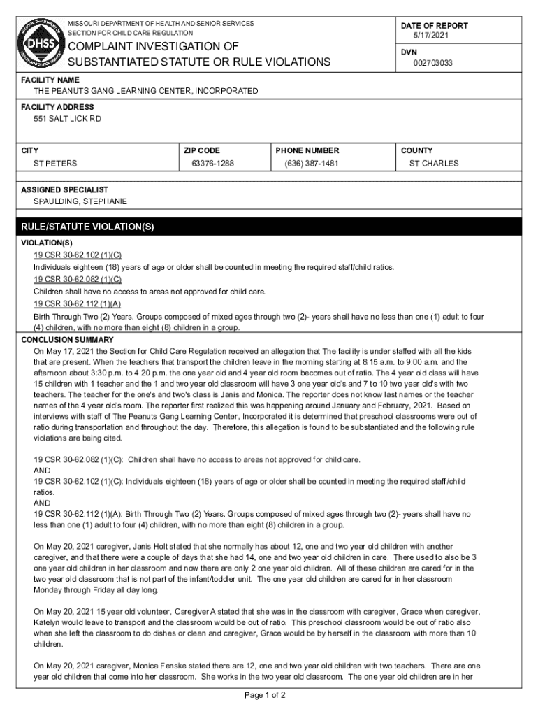 Fillable Online Missouri Code of State Regulations, Chapter 200 ...