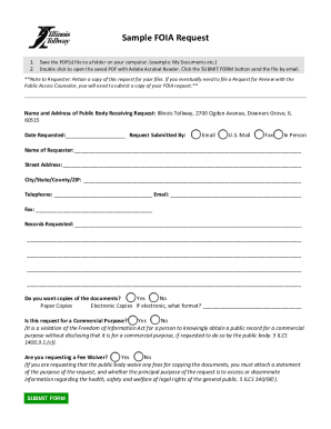 Fillable Online Sample FOIA Request Fax Email Print - pdfFiller