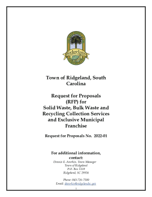 Fillable Online Request for Proposals (RFP) Municipal Solid Waste ...