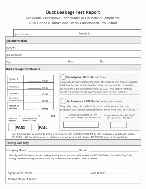 Fillable Online Duct Test Form.pdf. Lucidpress Fax Email Print - pdfFiller