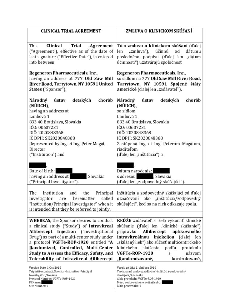 Fillable Online 9 Essential Components of a Clinical Trial Agreement Fax Email Print - pdfFiller