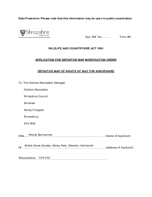 Fillable Online APPLICATION FORM FOR A MODIFICATION TO ... Fax Email ...