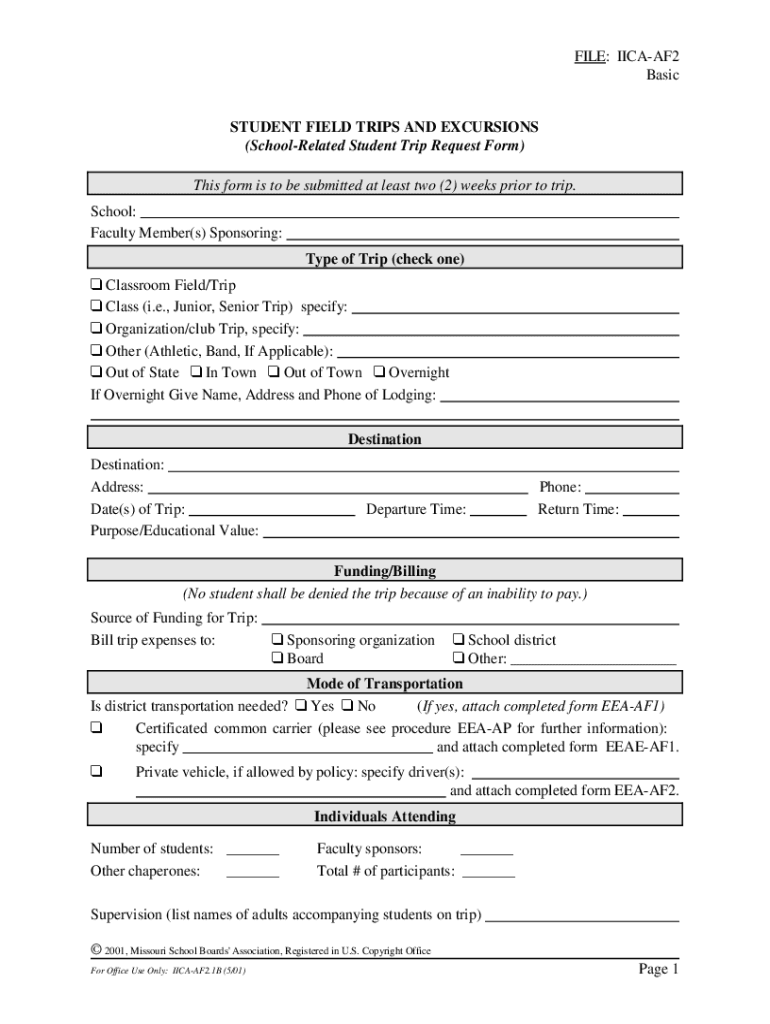 Fillable Online Field Trip and Competion Form reformat.docx Fax Email Print - pdfFiller