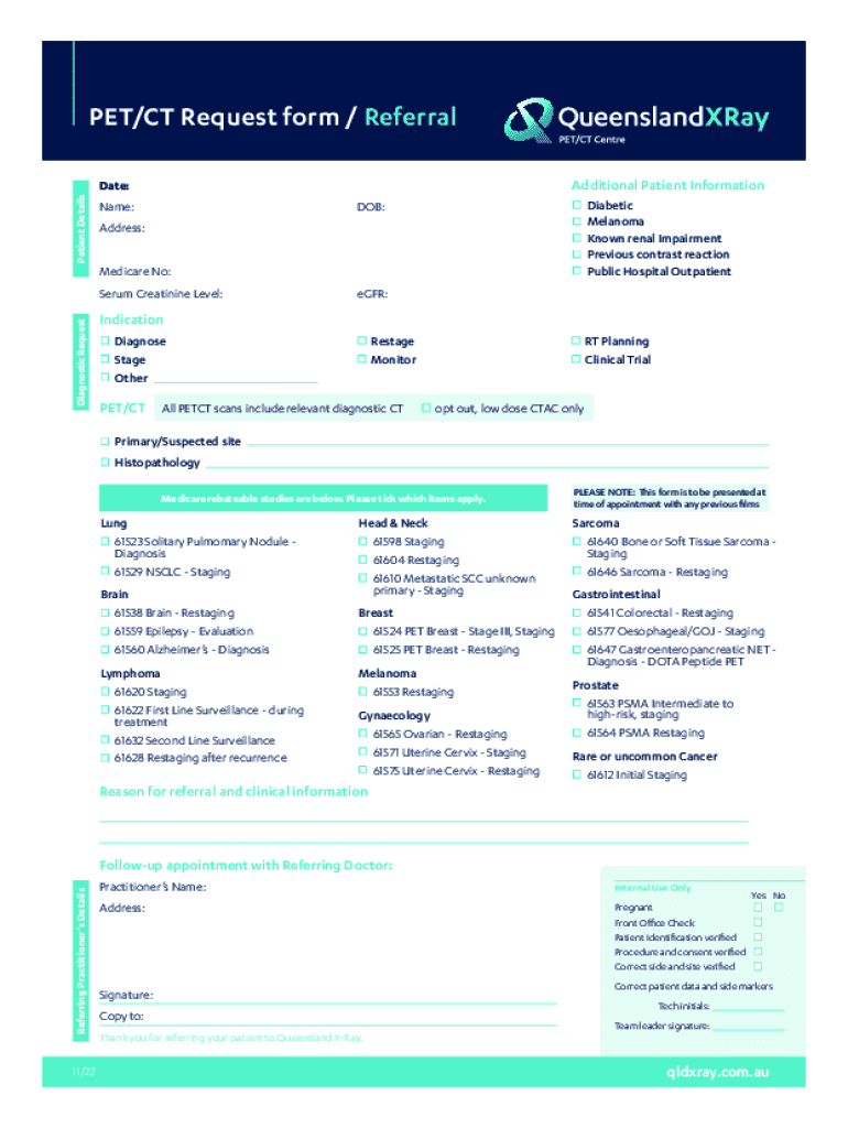 Fillable Online 7659.QXR.PET-CT Townsville A5 Request Form V2.indd Fax Email Print - pdfFiller