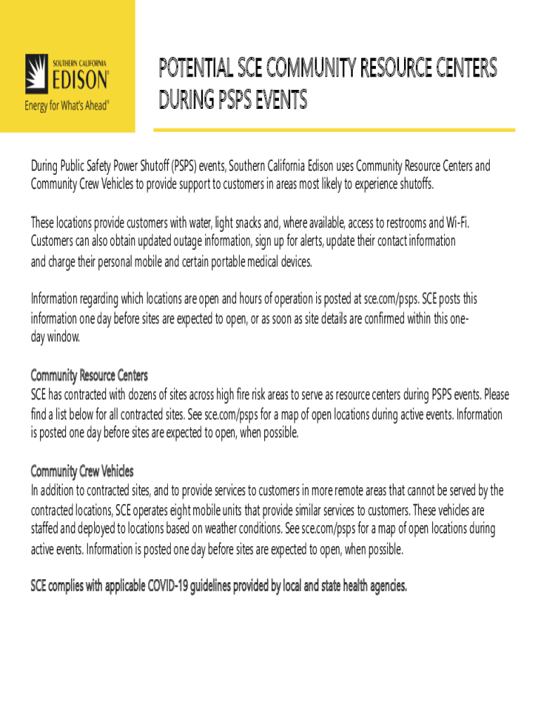 Fillable Online On the Road to Help Customers During PSPS Fax Email ...