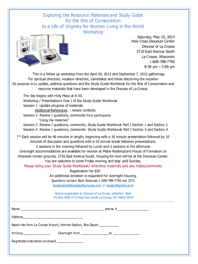Fillable Online Rite of Consecration of Virgins Living in the World Fax ...