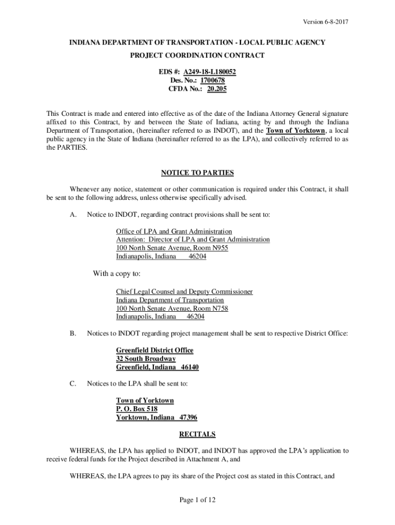 Fillable Online LPA Construction Contract AdministrationOhio Department ...