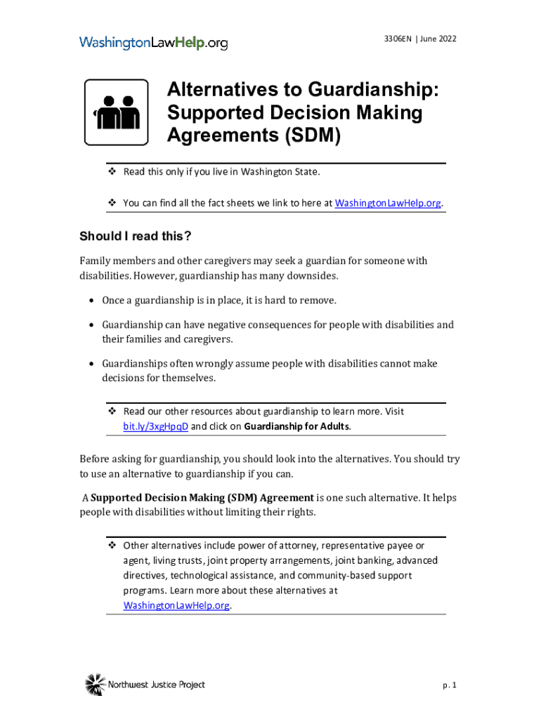 Fillable Online Supported Decision Making in WA State - Informing Families Fax Email Print ...