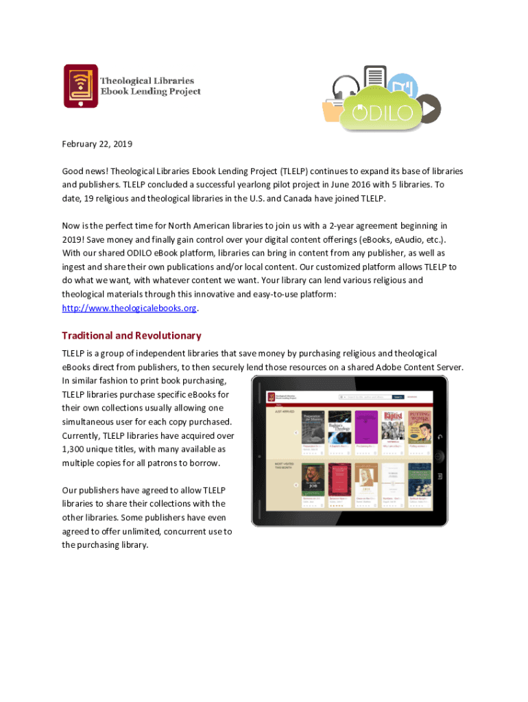 Fillable Online Public Libraries Mark 20 Years of Success for Digital ...
