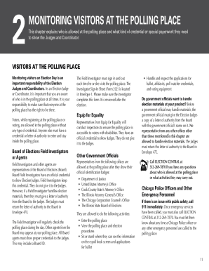 Fillable Online UNDERSTANDING THE ROLES AT THE POLLING PLACE Fax Email Print - pdfFiller