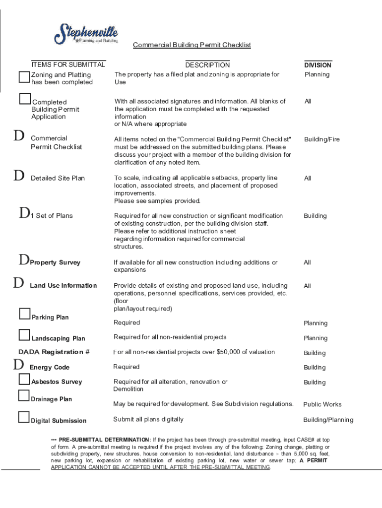 Fillable Online Building Permit Application with Checklist (PDF) Fax ...