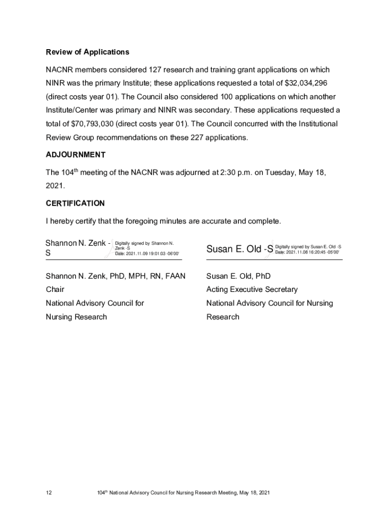 Fillable Online The NINR Strategic Plan: Advancing Science, Improving ...