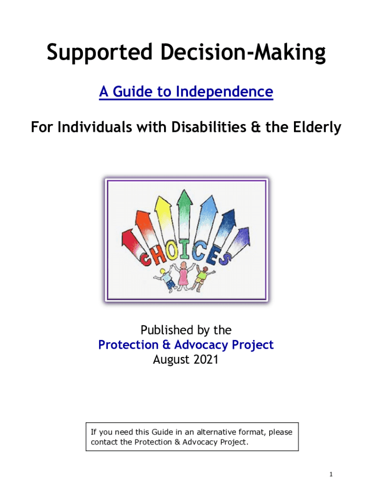 Fillable Online Supported Decision-Making Gives People with ...