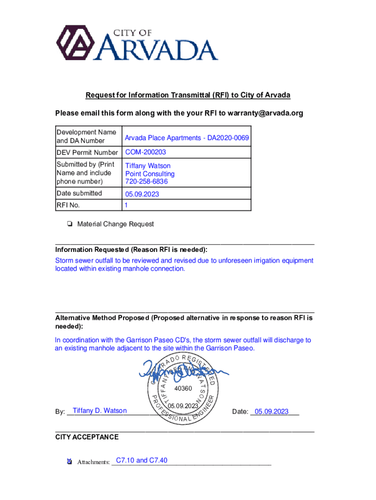 Fillable Online What is RFI (request for information)? Fax Email Print ...