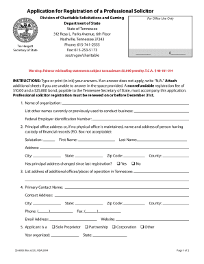 Fillable Online How to file Tennessee nonprofit state taxes Fax Email Print - pdfFiller