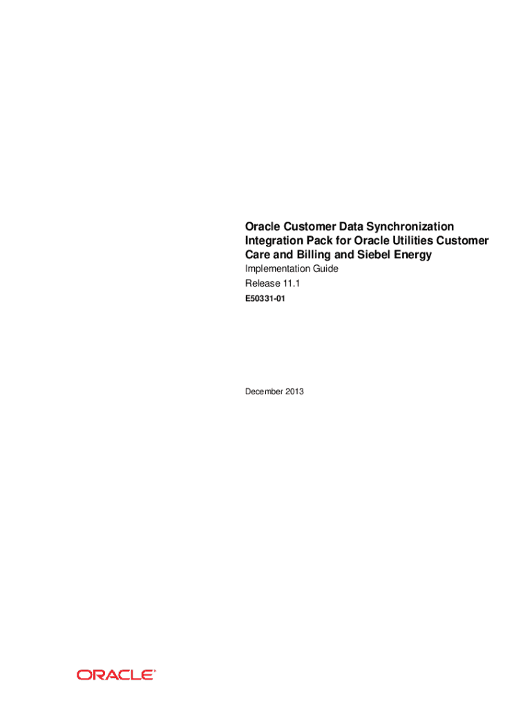 Fillable Online Enhancements in Oracle Utilities Customer Care and ...